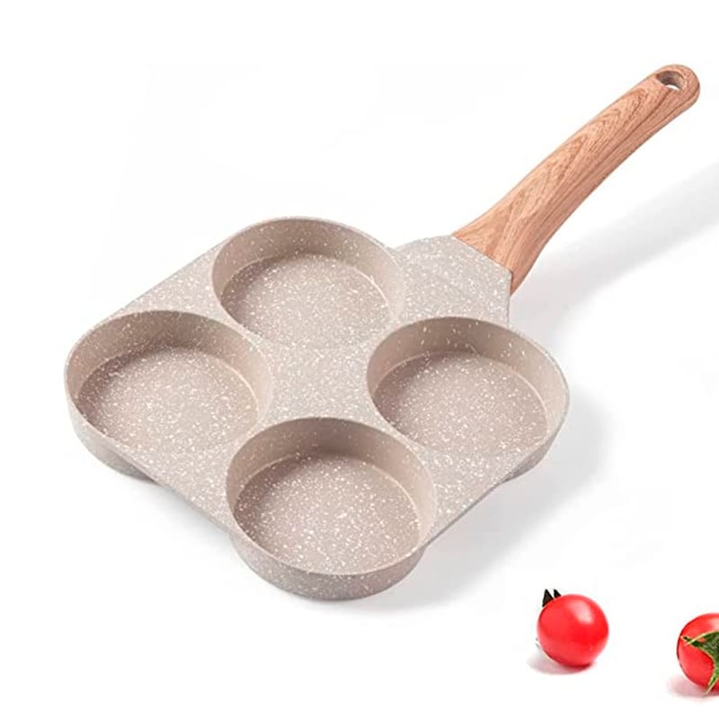 Sarten Eco Friendly Antiadherente con 4 Divisiones Crema INSPIRA ...