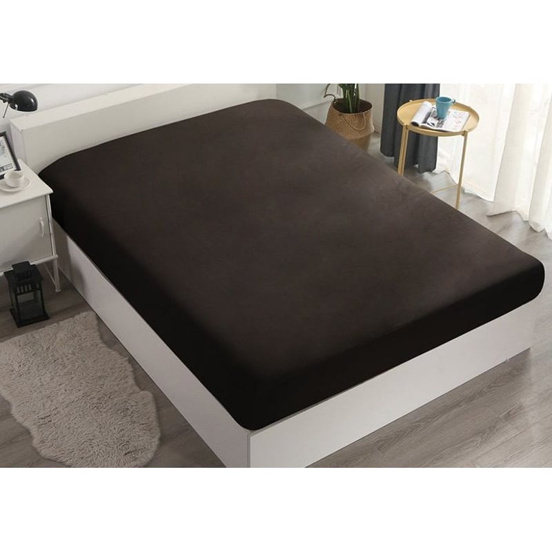 Protector de colchón 2 Plazas - Funda protectora con elástico- Negro ...