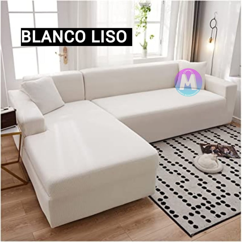 Set Forros Spandex 3-2 color Blanco Liso | Sodimac Perú