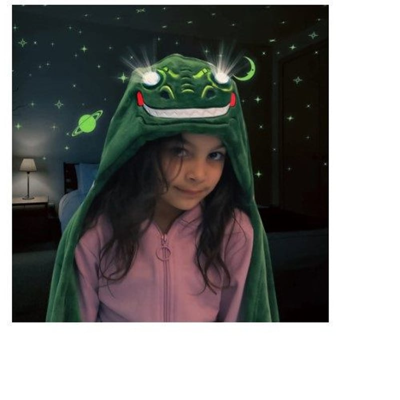 Manta frazada de polar con capucha y ojos luminoso GENERICO | falabella.com