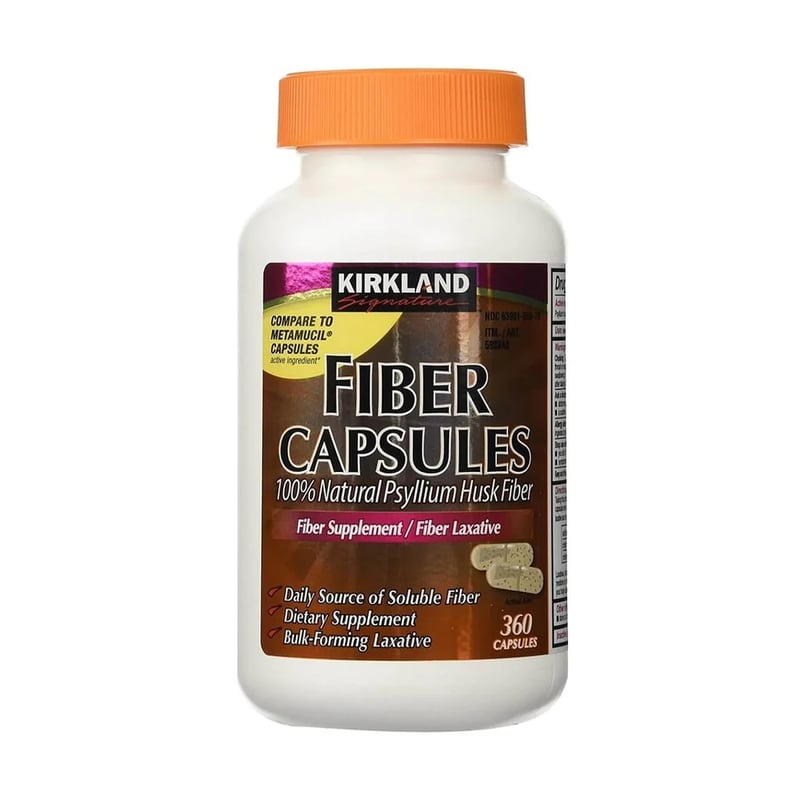 Suplemento Fibra Psyllium Husk Kirkland x 360 Capsulas KIRKLAND ...
