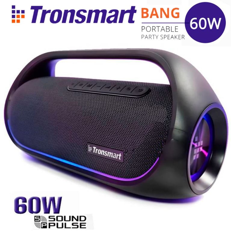 Parlante Tronsmart Bang 60W TWS - Altavoz Bluetooth - Negro TRONSMART | falabella.com