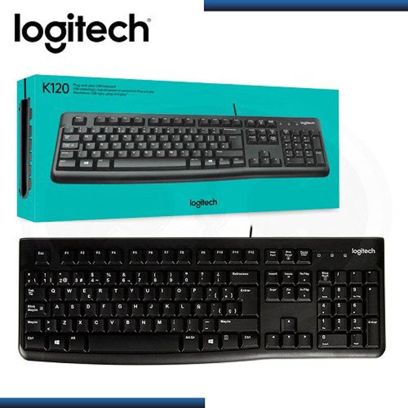 Teclado Logitech K120 USB SP Black LOGITECH | falabella.com