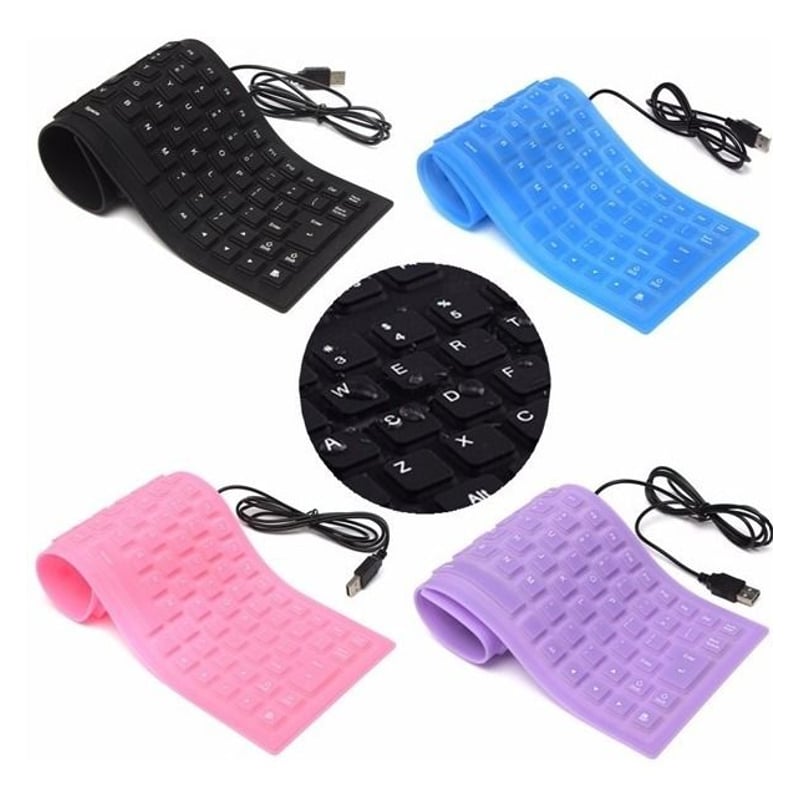 Teclado Flexible enrollable Impermeable-entrada Usb SEISA | falabella.com