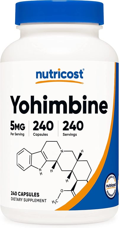 Yohimbine Yohimbina Yohimbe 240 capsulas NUTRICOST | falabella.com