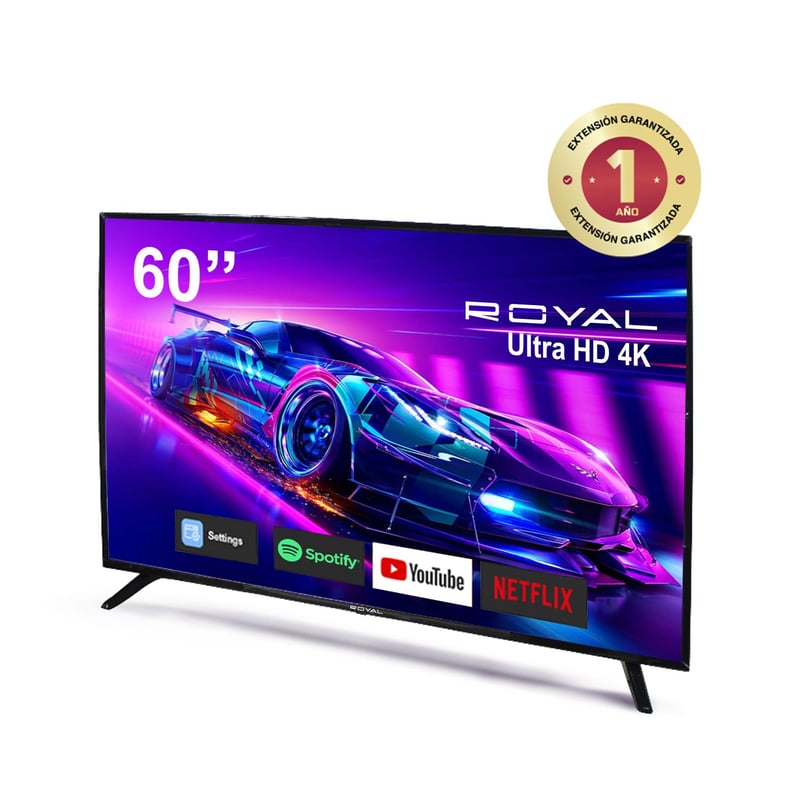 TELEVISOR LED SMART ROYAL ULTRA HD 4K 60 PULGADAS RY-604K - BLUETOOTH ...