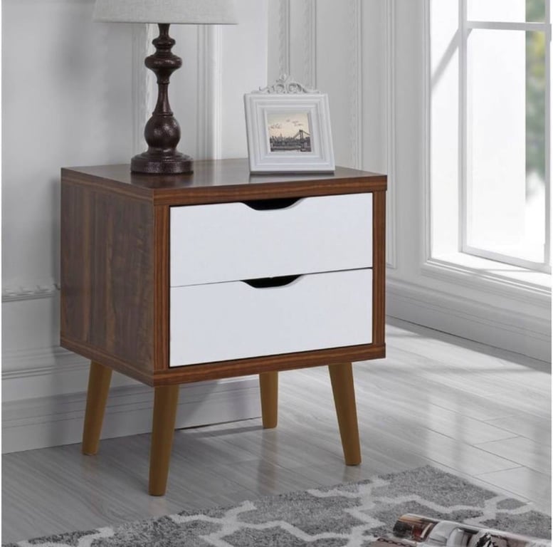 Velador Vintage Luna 2 Cajones Ventitas Home Color Bellota | Sodimac ...