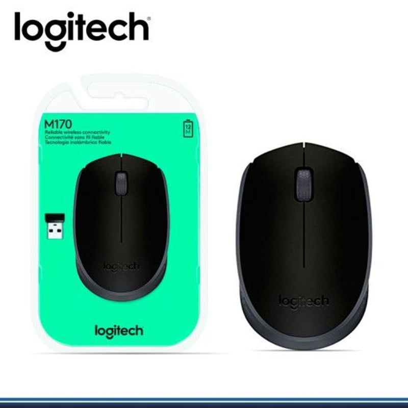 MOUSE LOGITECH M170 WIRELESS BLACK LOGITECH | falabella.com