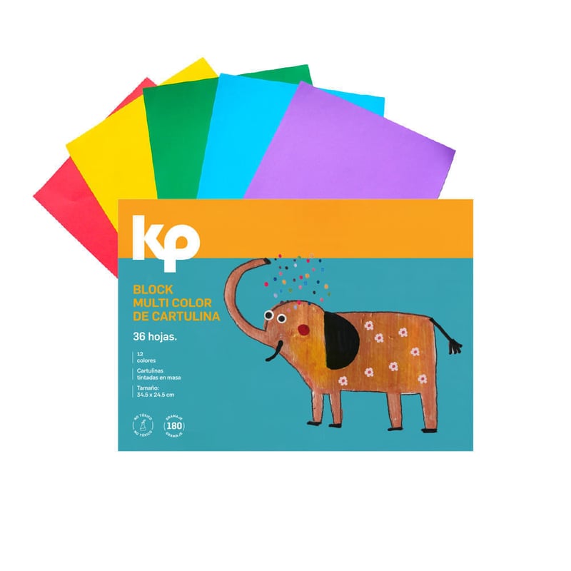 Block Multicolor De Cartulina 180gr. (36 Hojas) KP | falabella.com