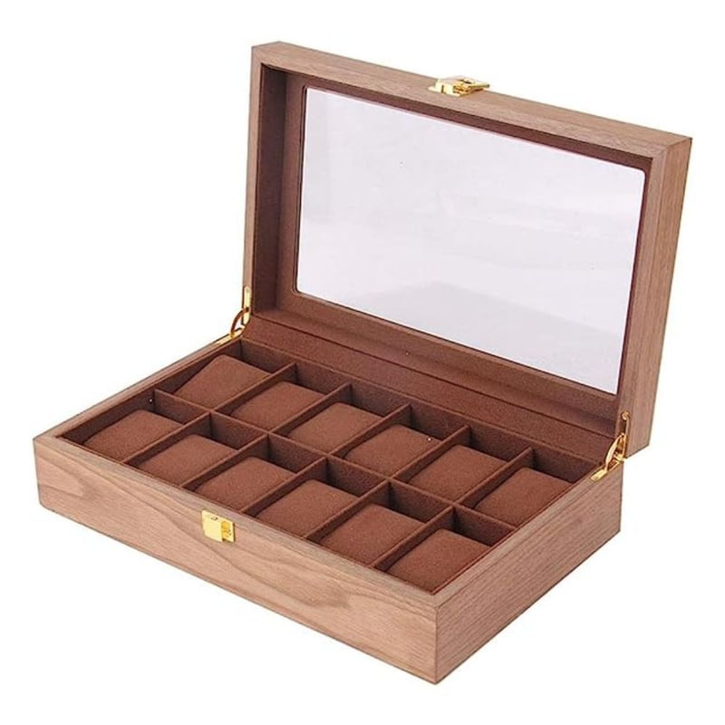 Porta Reloj De Madera Pulida para 12 Relojes GENERICO | falabella.com