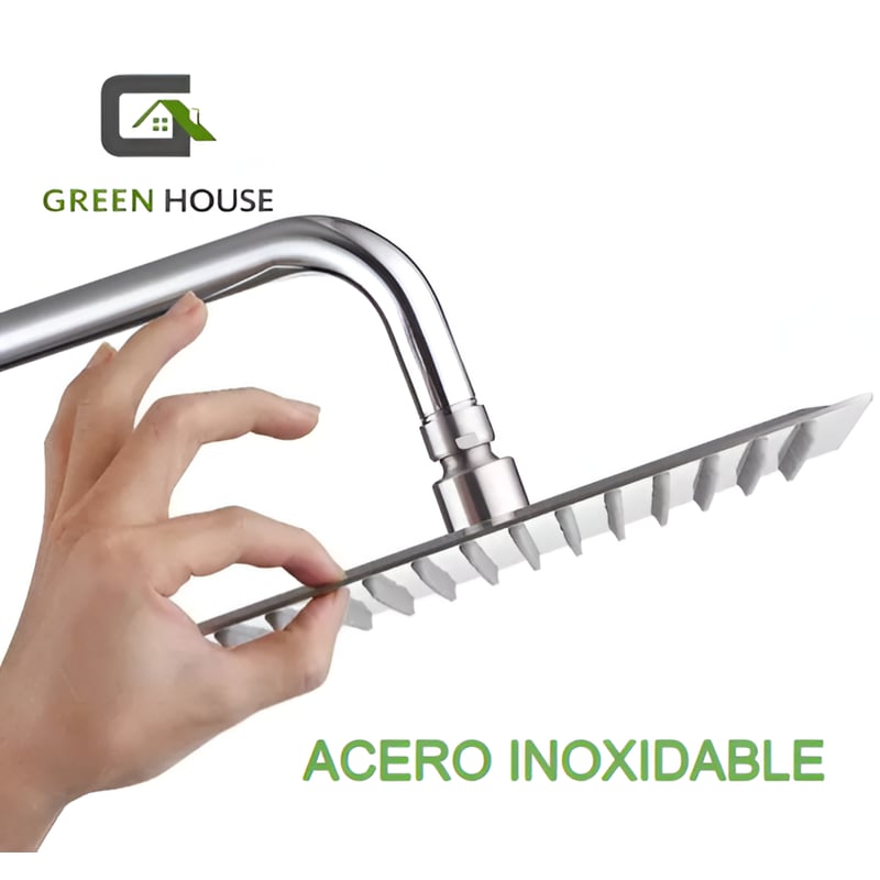 DUCHA CUADRADA DE 8 PULGADAS ACERO SUS 304 IMPORTADO MC | falabella.com