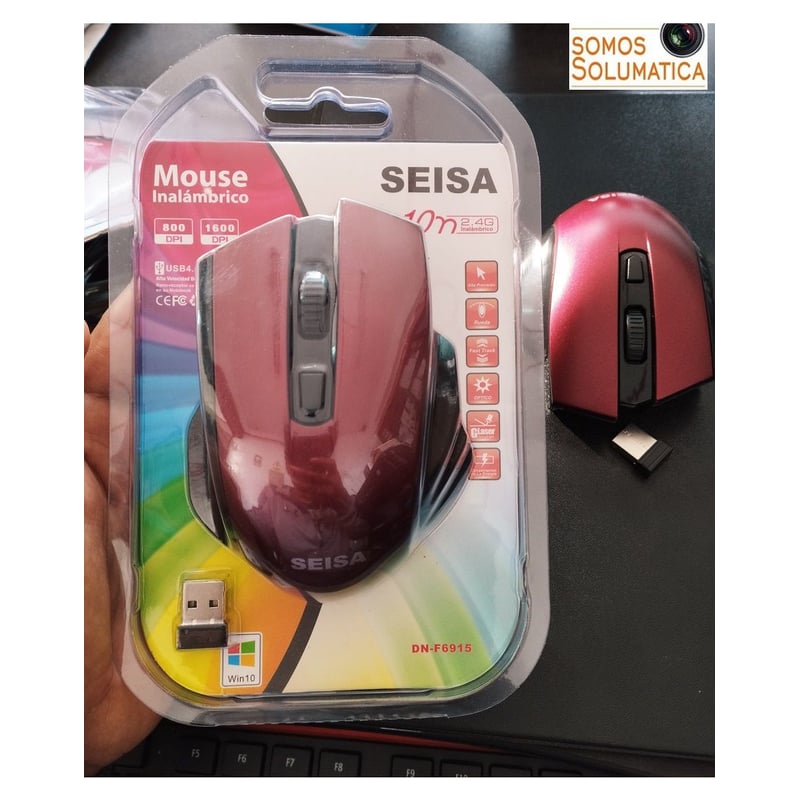 Mouse Inalambrico 2.4Ghz - Seisa - Hasta 1600dpi 5 Botones SEISA ...