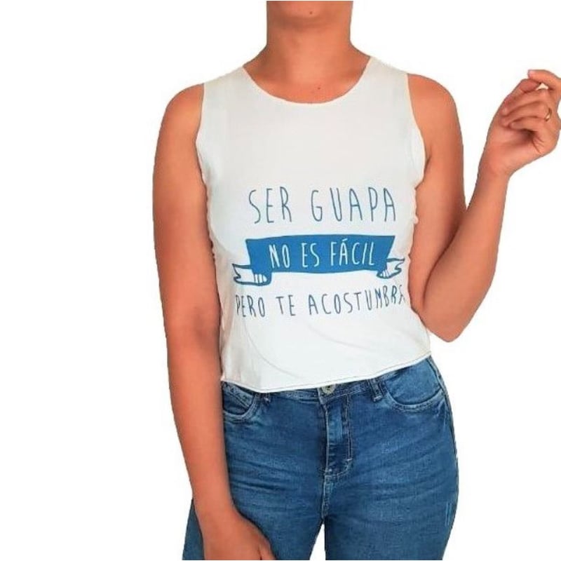 Polo BVD Nathalie Love It Modelo Guapa Para Mujer - Blanco. GENERICO ...