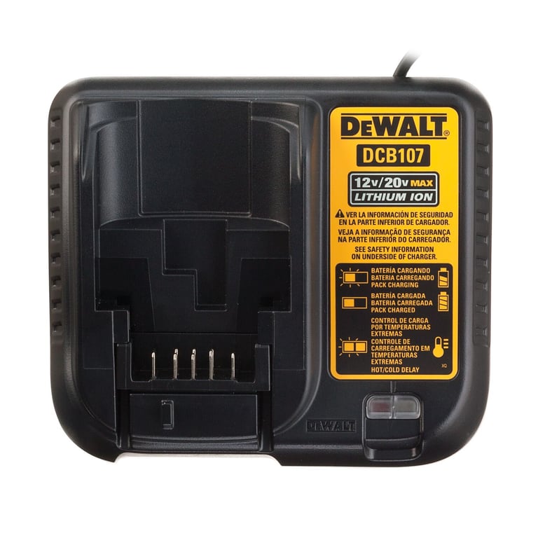Cargador de Batería Li-Ion 12V/20V Dewalt DCB107 DEWALT | falabella.com