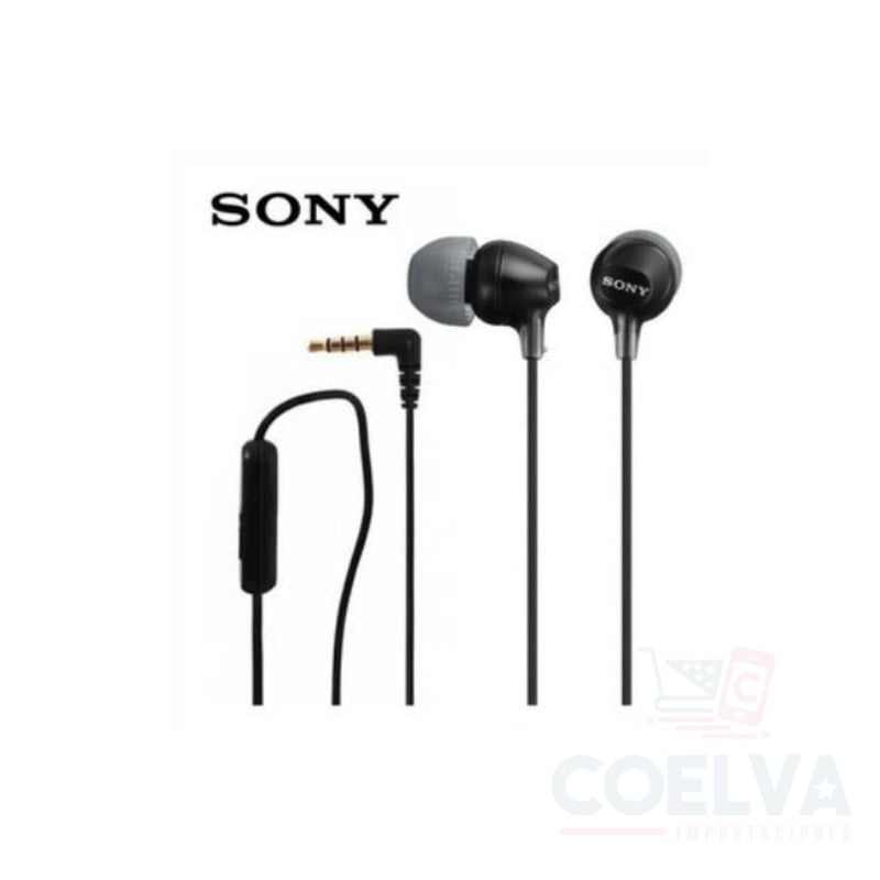 Sony MDR-EX15AP Headphone Stereo With Microphone - Negro SONY ...