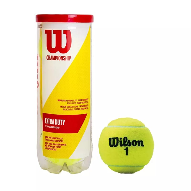 PELOTAS DE TENIS WILSON CHAMPIONSHIP EXTRA DUTY WILSON | falabella.com