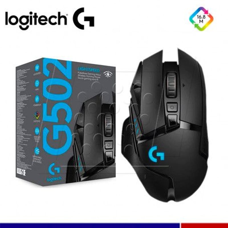 MOUSE LOGITECH G502 LIGTHSPEED WIRELESS BLACK 910-005565 LOGITECH ...