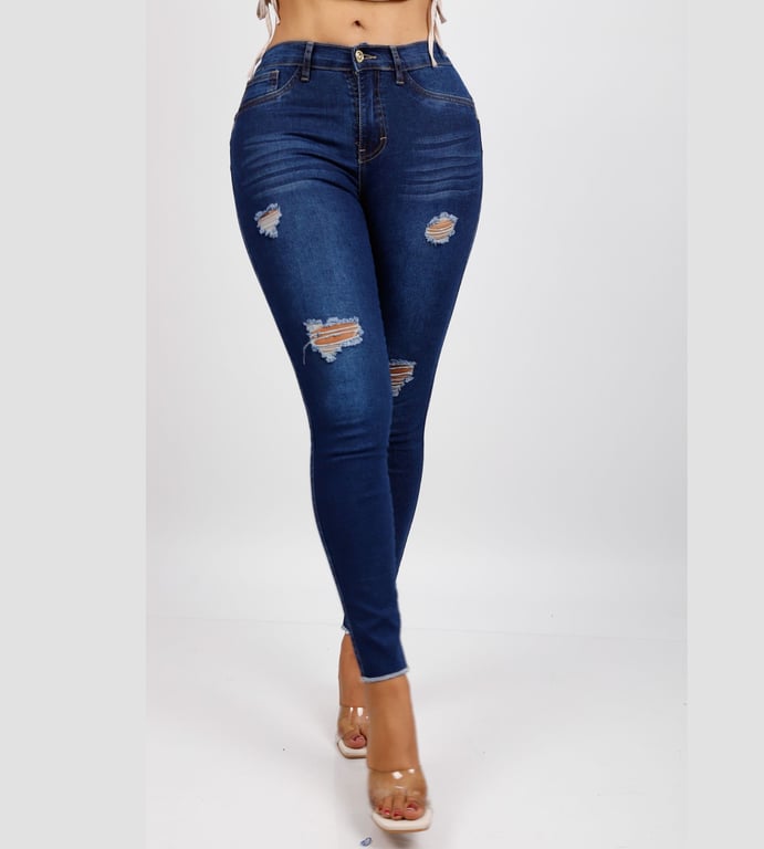 Pantalón Classy Rasgado Skinny Jeans GENERICO | falabella.com