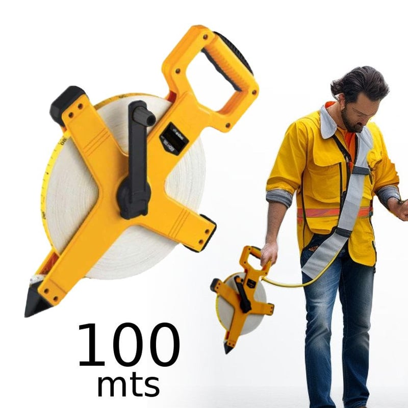 Wincha carrete 100 metros cinta métrica profesional retráctil huincha ...