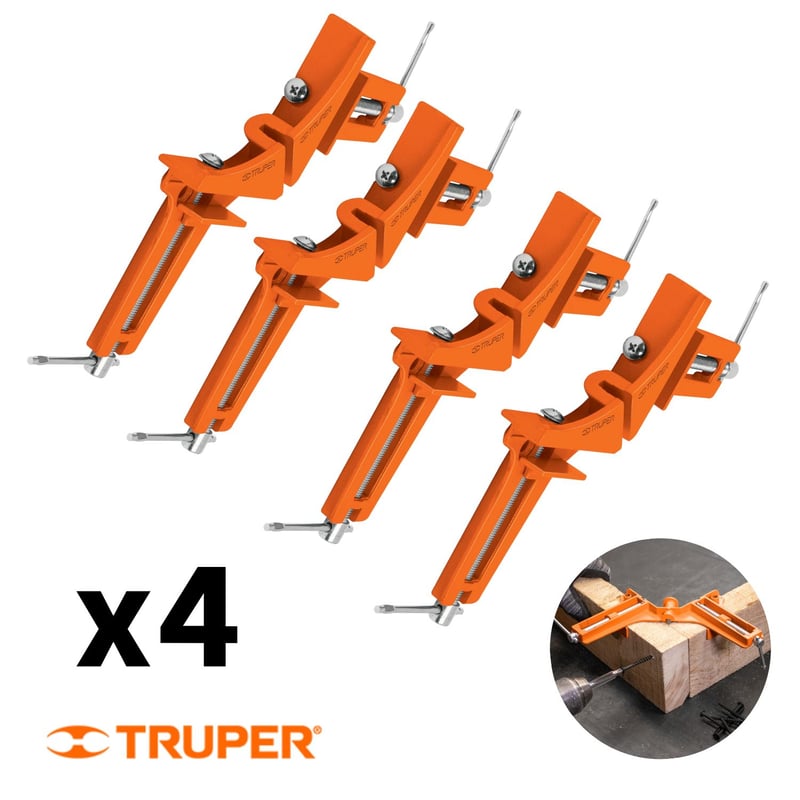 Prensa Esquinera Carpintero Pack 4 unidades Truper TRUPER | falabella.com