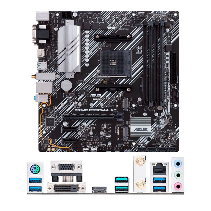 Motherboard Asus PRIME B550M-A AC Chipset AMD B550 AM4 ASUS | falabella.com