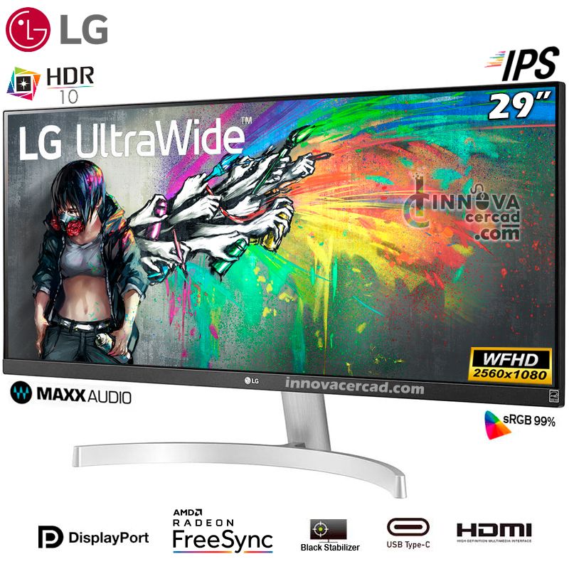 Monitor LG UltraWide 29WQ600-W 29 WFHD 2560 x 1080 IPS HDR10 LG ...
