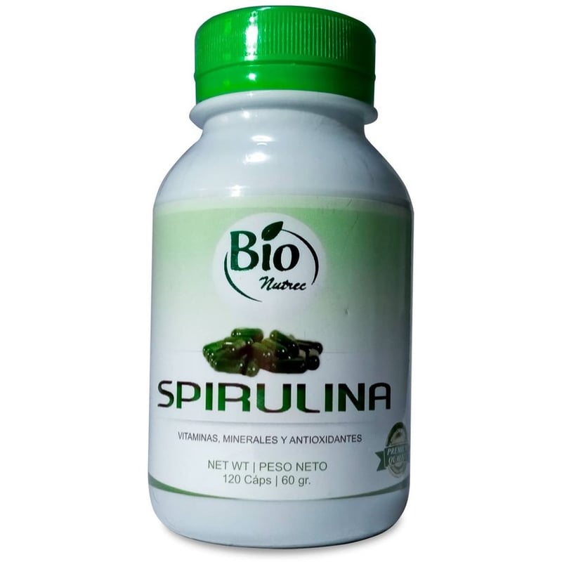 ESPIRULINA DE 120 CÁPSULAS 500 MG Liberador Células Madre - Bionutrec ...