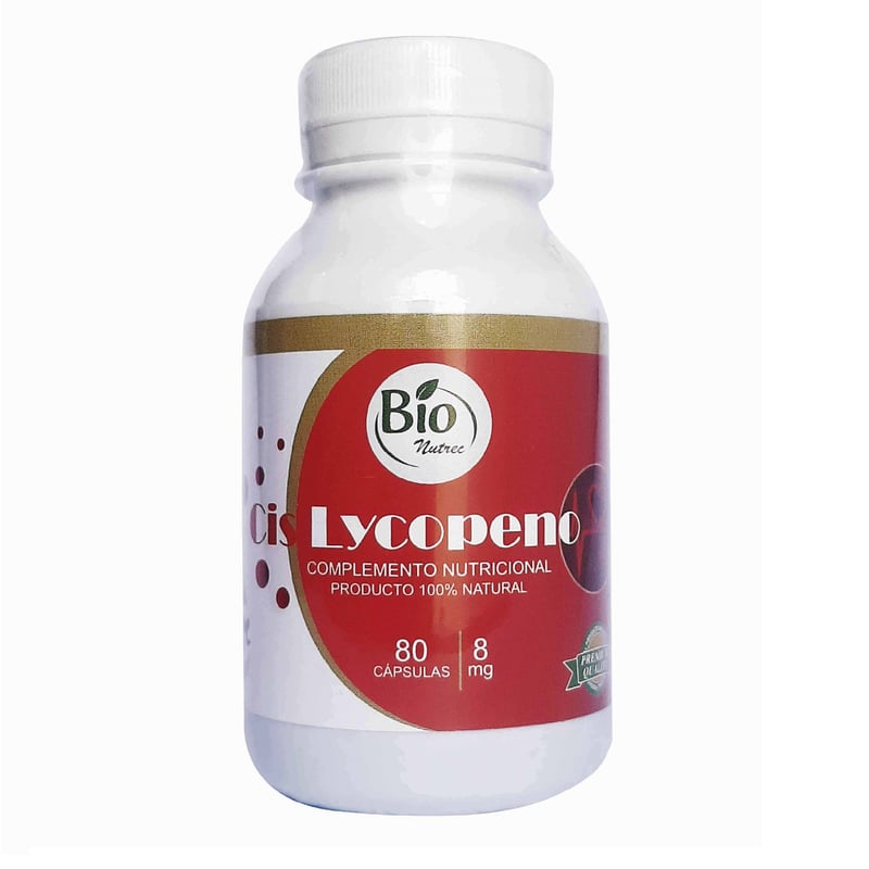 LICOPENO TOMATE antioxidante 500 MG x 80 capsulas - Bionutrec BIONUTREC ...