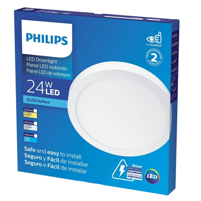 Panel LED Circular para Adosar 24W Luz Fría PHILIPS | falabella.com