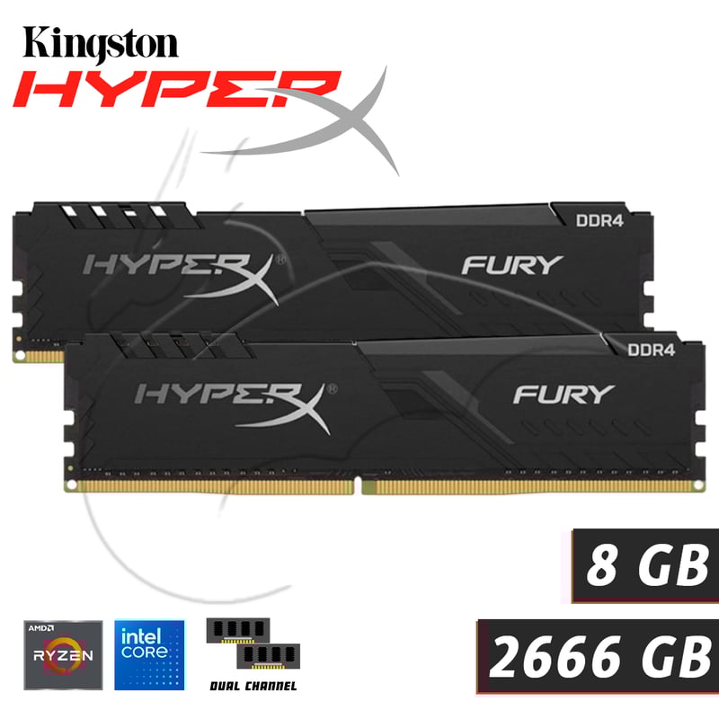 Memoria Ram Hyperx Fury 8GB ddr4 2666 mhz pc HYPERX | falabella.com