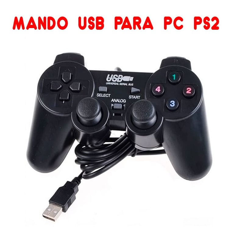 Mando USB para PC y Laptop modelo Play 2 - Control Color Negro GENERICO ...