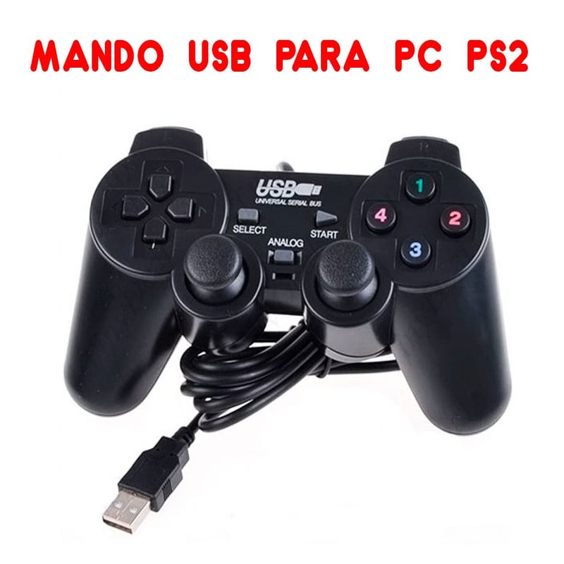 Mando USB para PC y Laptop modelo Play 2 - Control Color Negro GENERICO ...