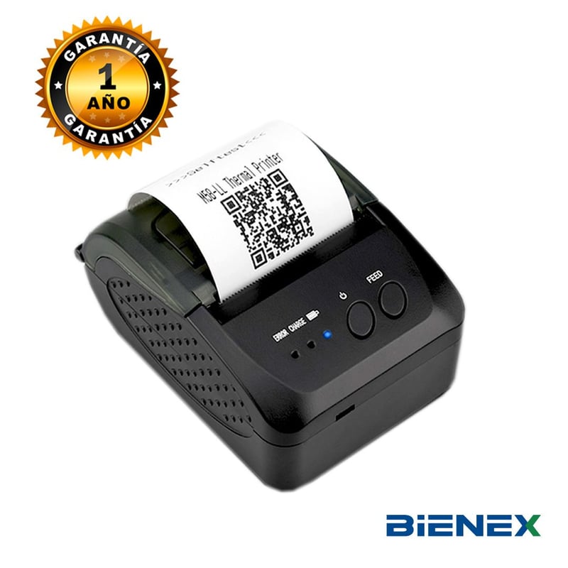 Impresora ticketera termica PORTATIL Bluetooth USB 58mm BIENEX BIENEX ...
