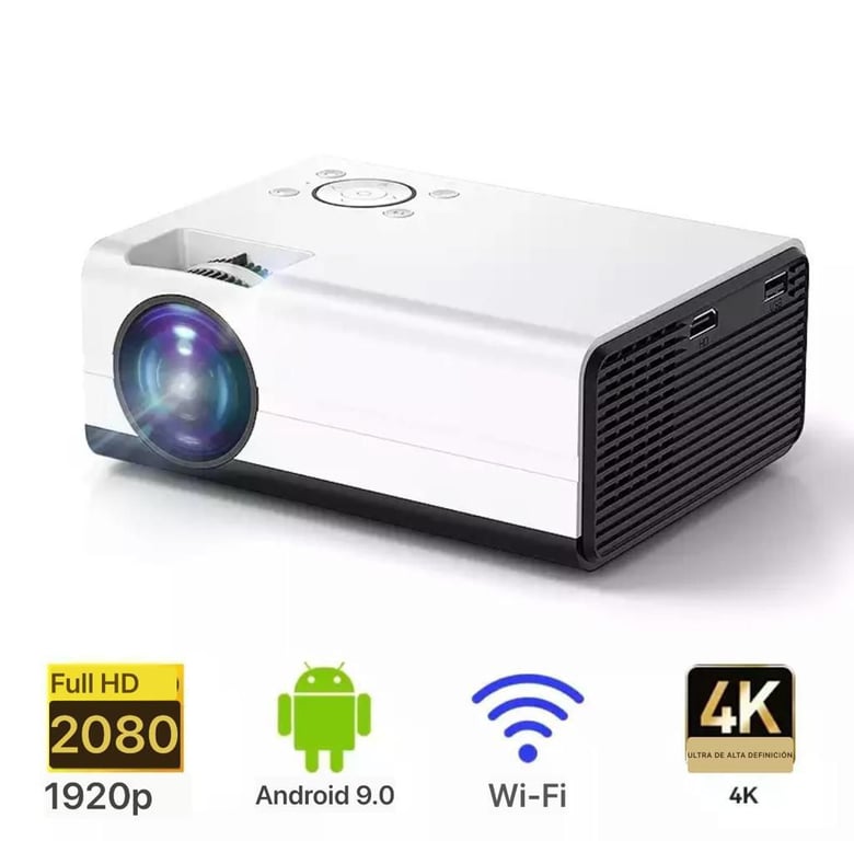 Proyector Led Multimedia Portatil 3500 Lumenes Android WIFI SEISA ...