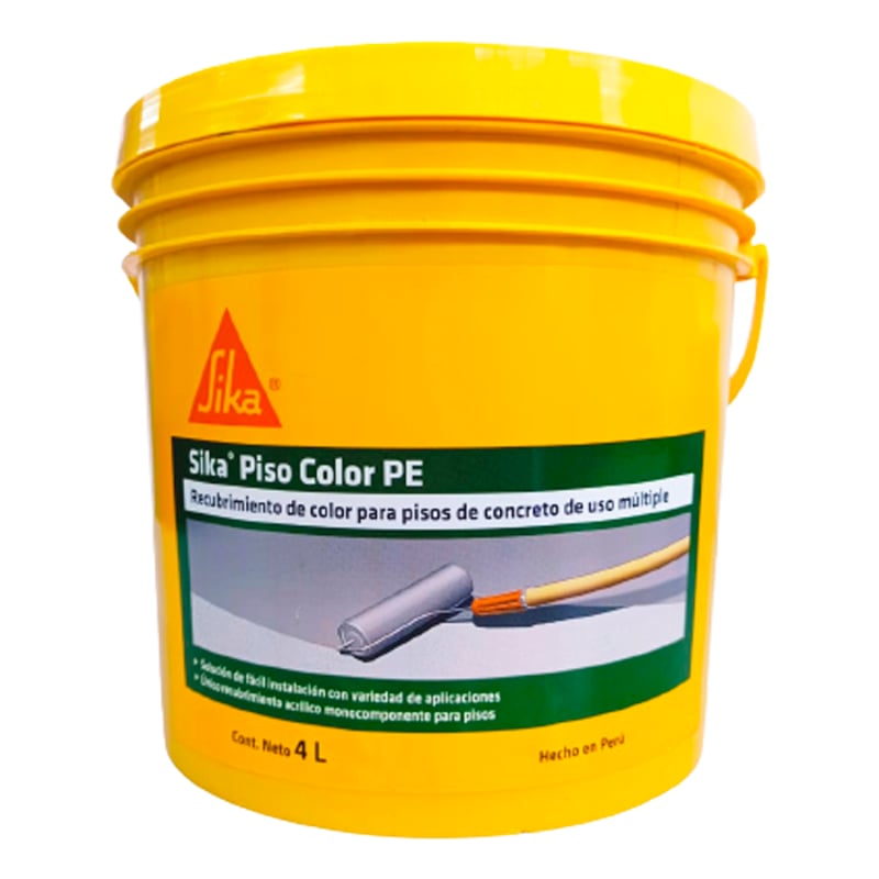 Recubrimiento acrílico Sika Piso Color PE gris x 4lt SIKA | falabella.com