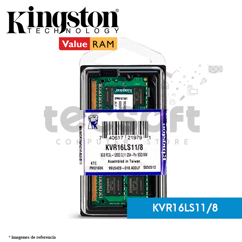 MEMORIA SODIMM LAPTOP DDR3 1600MHZ 8GB KINGSTON | falabella.com