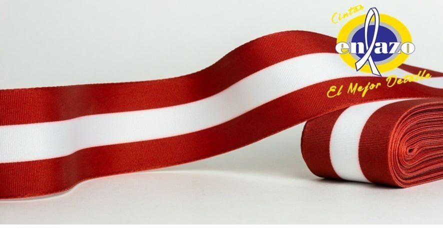 Cinta bandera bicolor peruana 25mm (pieza x 10 mts) GENERICO ...