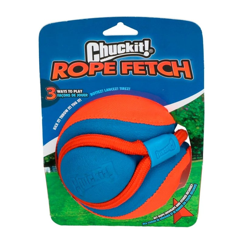 Pelota Perros 3 en 1 Chuckit Tirar y Desenvolver La Cuerda CHUCKIT ...