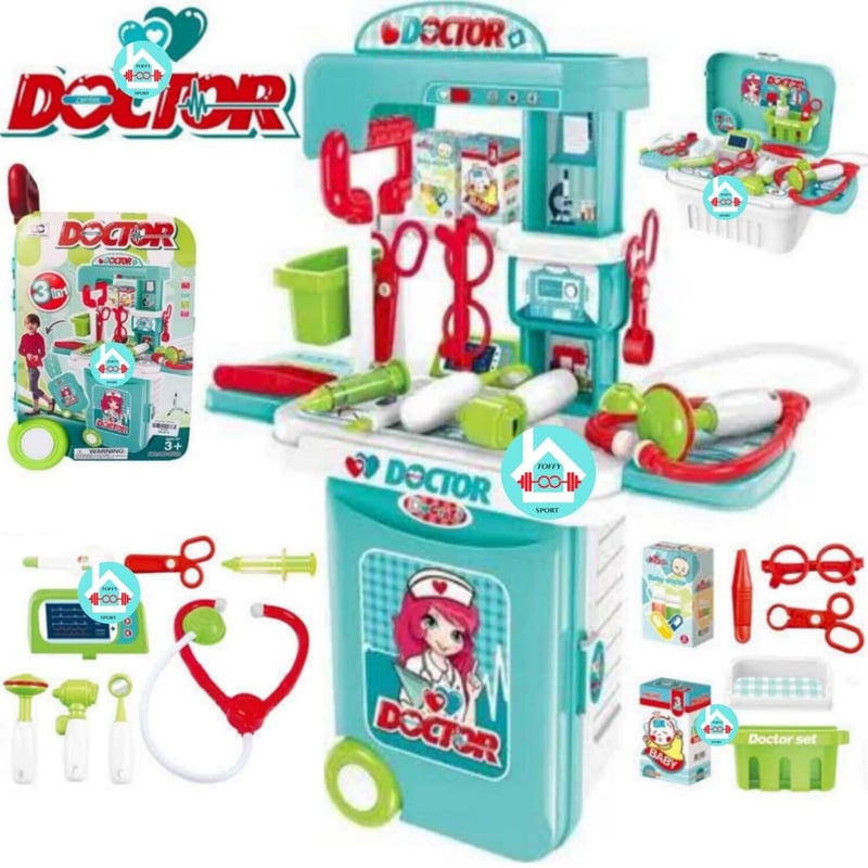 Set Doctor 3 en 1 maleta para niños CELESTE GENERICO | falabella.com