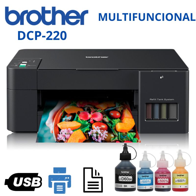 Impresora Multifuncional Brother DCP-T220 USB BROTHER | falabella.com