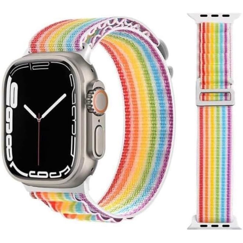 Correa Alpine Loop para AppleWatch y Smartwatch Arcoiris GENERICO ...