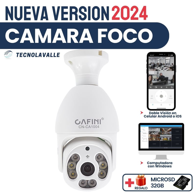 Camara Foco 360 Cafini WIFI Tecnolavalle CAFINI | falabella.com