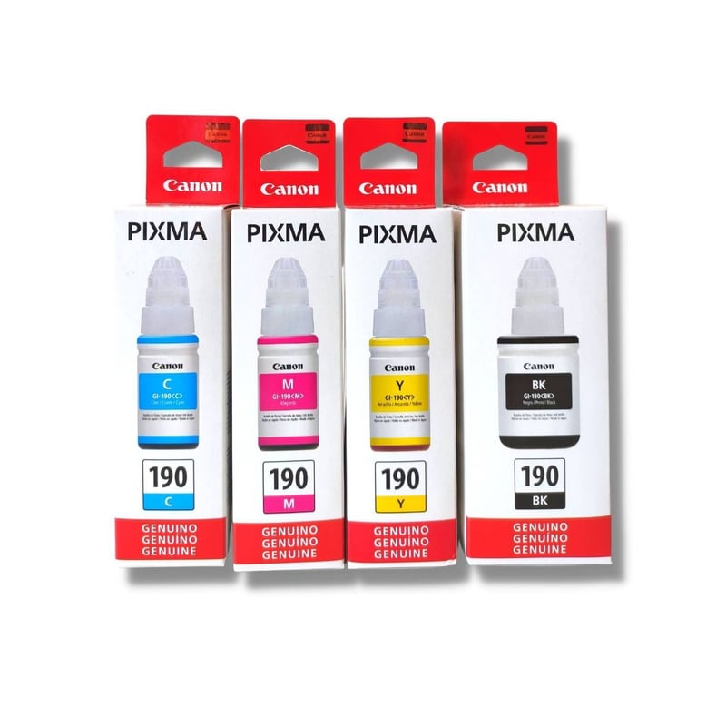 KIT DE 4 TINTAS CANON GI 190 CANON | falabella.com