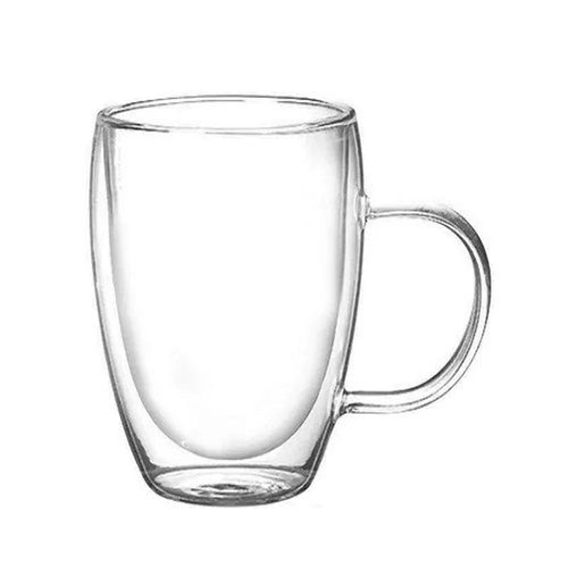 Taza vidrio doble pared x 450ml GENERICO | falabella.com