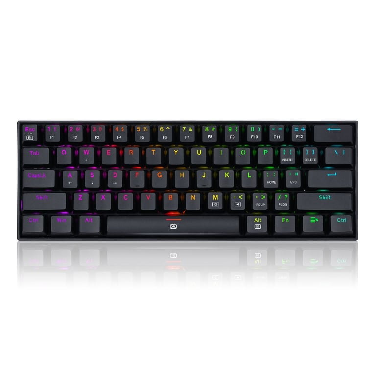 Teclado Mecánico Gamer Redragon 60 DRAGONBORN K630-RGB BLACK Blue ...