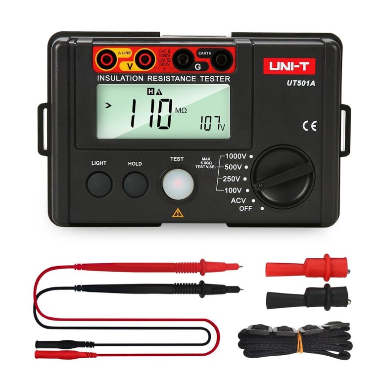 Megóhmetro megometro medidor de aislamiento UNI-T UT501A 1000V UNI T | falabella.com