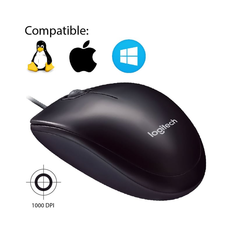 Mouse Logitech M90 USB Negro LOGITECH | falabella.com