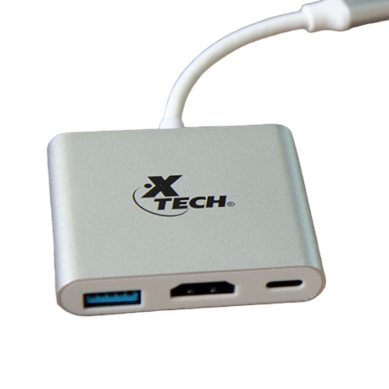Adaptador XTECH XTC-565 Multipuerto 3 en1 USB Tipo-C XTECH | falabella.com