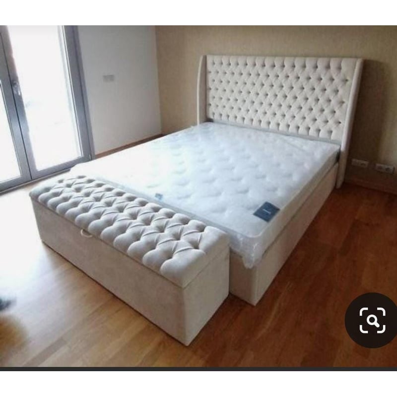Cama Capitoneado King - Beige GENERICO | falabella.com