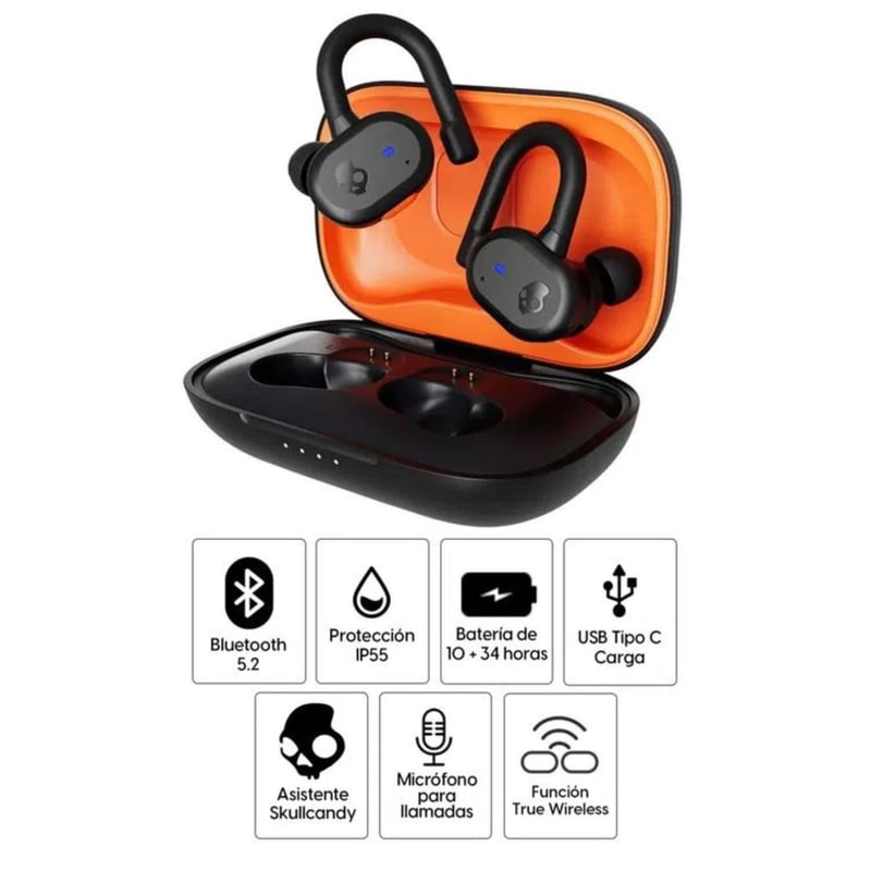 Audifonos Bluetooth Skullcandy True Wireless Push Active IP55 10Hrs ...